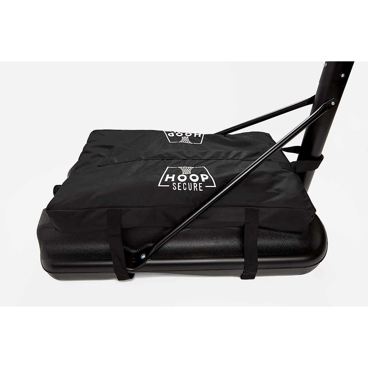 Hoop Secure Standard Size, Black - Heavy Duty Weighted Base Anchor for Basketball Hoops - Weather Resistant, Durable Design Can Hold in Excess of 300 lbs - Patents-Pending, HOA Friendly