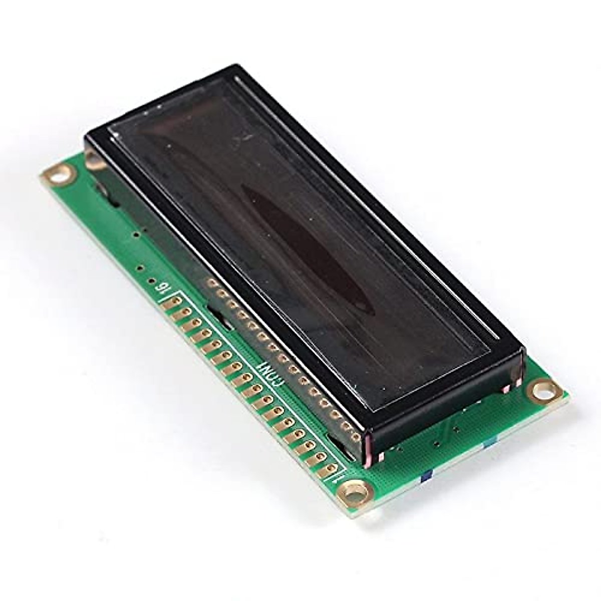 LCD1602A 16x2 White Screen Character Dot Matrix 1602 Blacklight LCD Display Module Black Background Parallel Port
