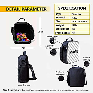 AMYATLIY Kids Backpack with Lunch Box for Boys School Bags Student Bookbag for Girls Game Fans Gifts (Color 2)
