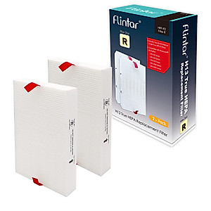 Flintar H13 True HEPA Replacement Filter R, Compatible with Honeywell Air Purifier HPA300, HPA200, HPA 100 and HPA 5000 Series, HRF-R2 (2 HEPA Filters)