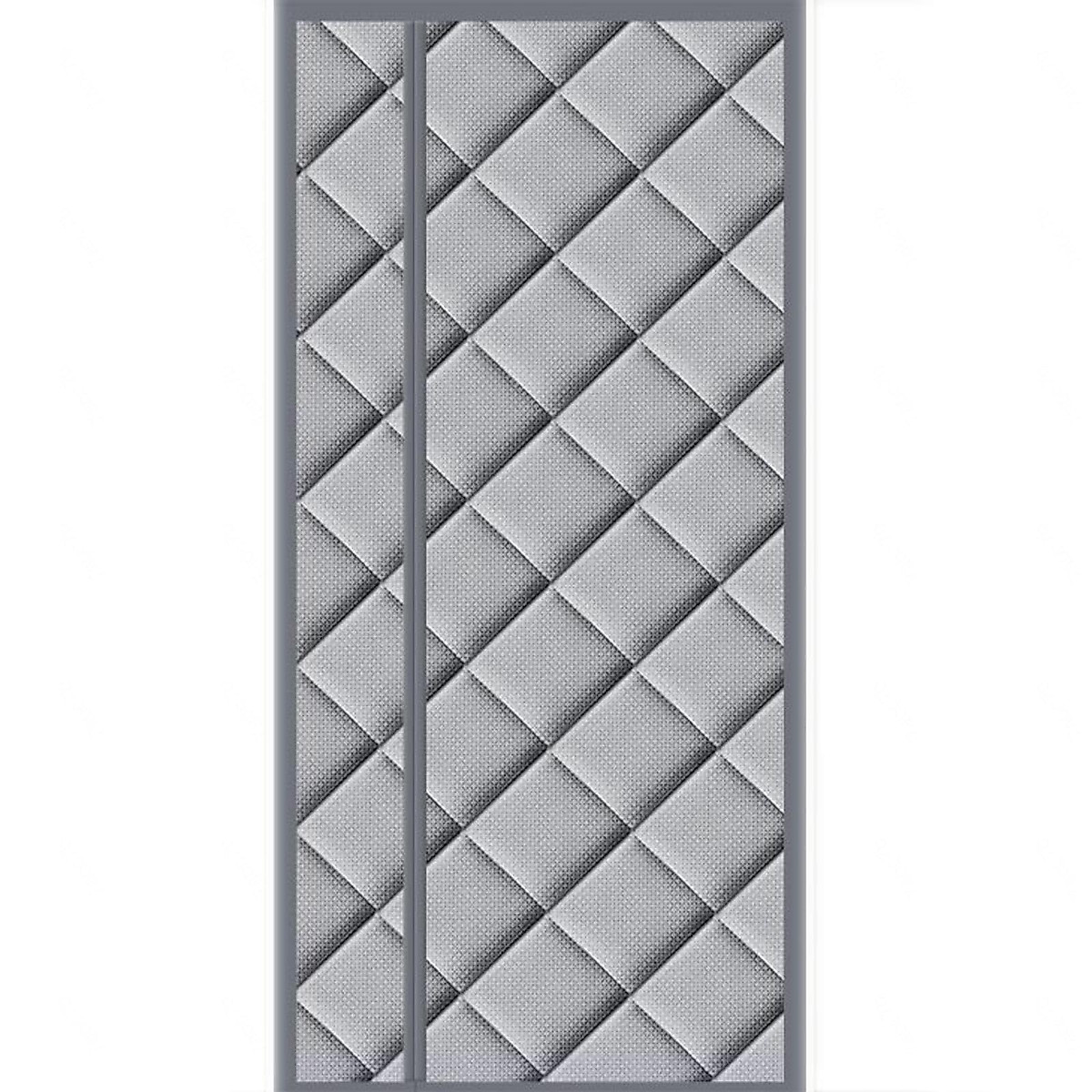 JIXAW Magnetic Thermal Insulated Door Curtain Transparent Thickened Upgraded Thermal Insulated Door Curtain Winter Doorway Oxford Garage Soundproof Blanket for Door,33x80 Inch