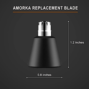 2 Pack Replacement Blade for Manscaped The Weed Whacker Nose Hair Trimmer Blades, Hygienic Twist-On Replacement Blades Compatible with Manscaped The Weed Whacker 2.0 & 1.0 Replaceable Blade, Black