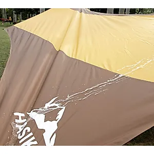 Hasika Camping Tent Tarp Extremely Large Canopy with 4 Poles Ripstop Sun Shelter Rainly for SUV Truck Picnic Activities