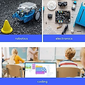 Makeblock mBot Robot Kit + Interactive Light & Sound Add-on Pack