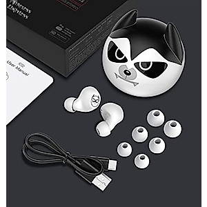 Instiwitt Cartoon Animation Game Wireless Earbuds, Bluetooth 5.1 Wireless Headset with Cute Wireless Charging Case Waterproof Stereo Headphones Noise Reduction in-Ear Built in Mic Sports Earphones