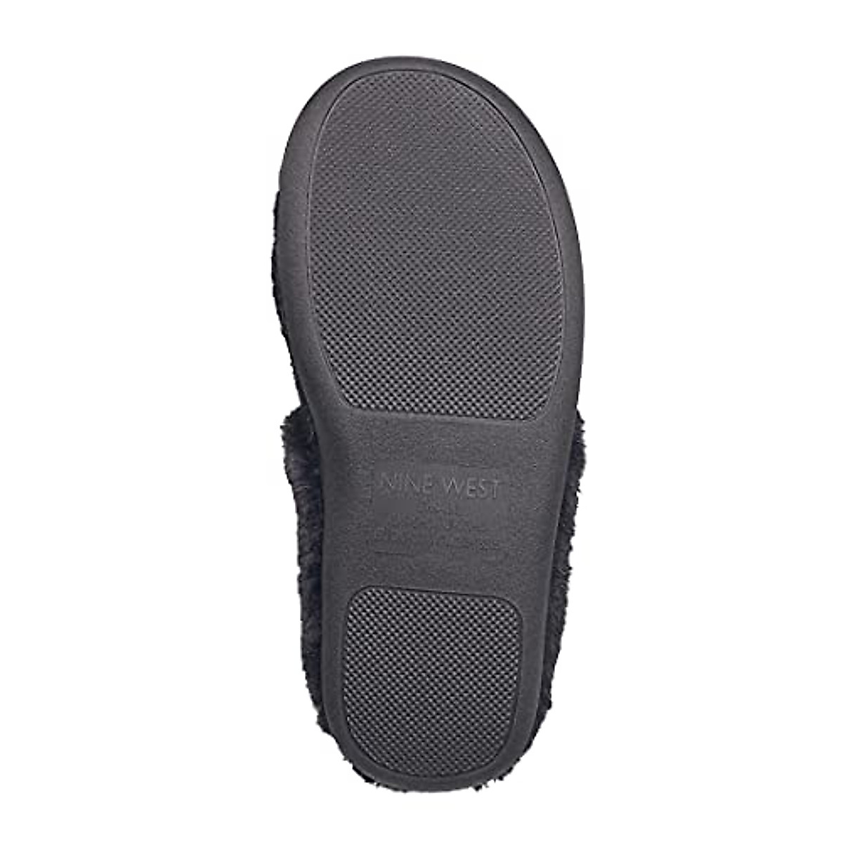 NINE WEST Premium Slippers For Women Cozy Warm Memory Foam Non-Slip Indoor Outdoor Winter House Shoes in Black Size 5-6 Small