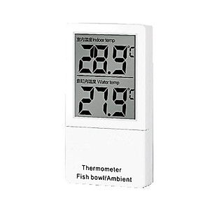 Generic Waterproof LCD Digital Thermometer Aquarium Electronic Precision Fish Tank Temperature Measuring Tool Temperature Sensor, white
