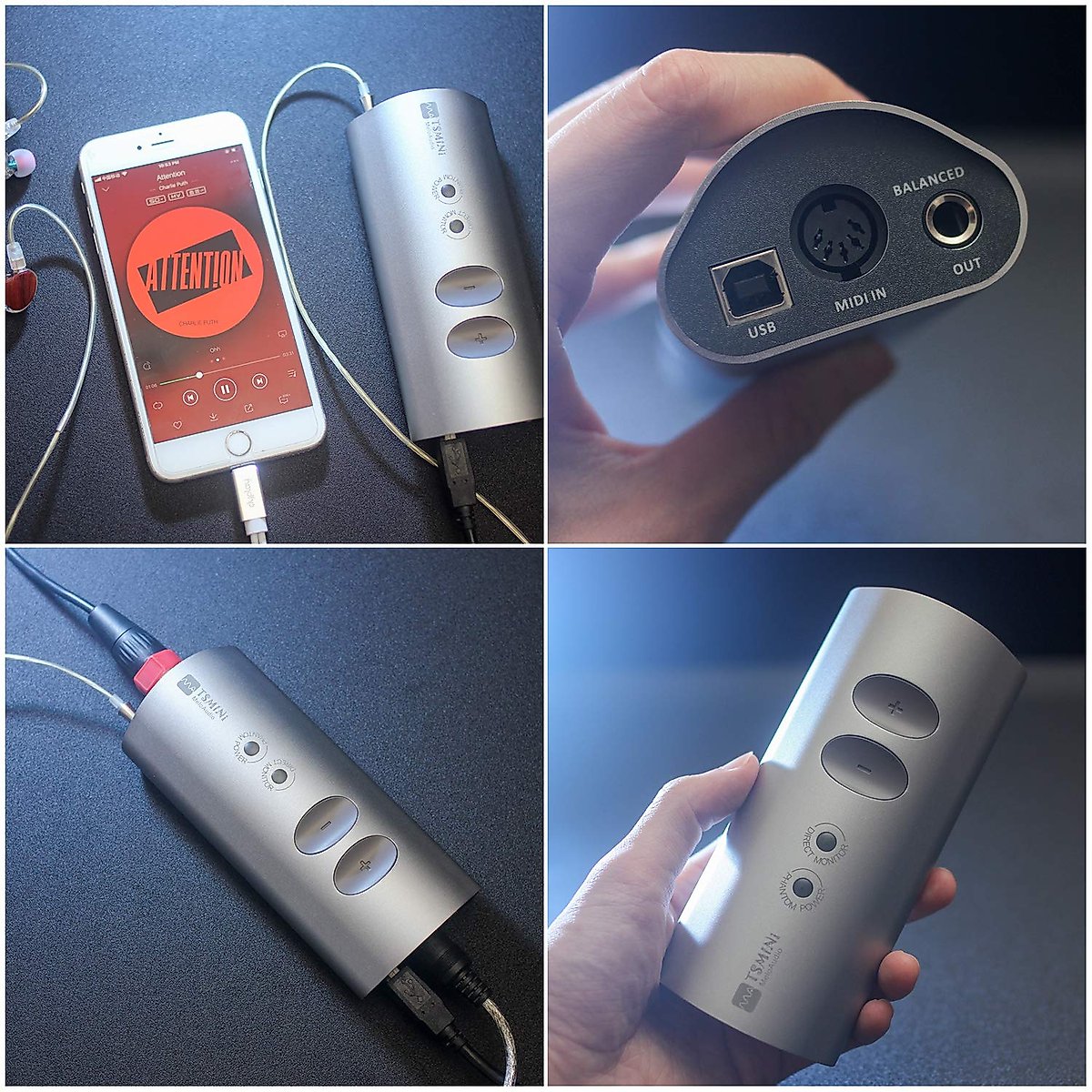 USB Audio Interface，MeloAudio TS MINI compact Instrument/Microphone Audio Interface for iPhone, iPad，Android Devices, Mac and PC