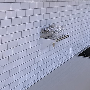 AmGood 12" X 16" Stainless Steel Wall Shelf | Metal Shelving | Garage, Laundry, Storage, Utility Room | Restaurant, Commercial Kitchen | NSF