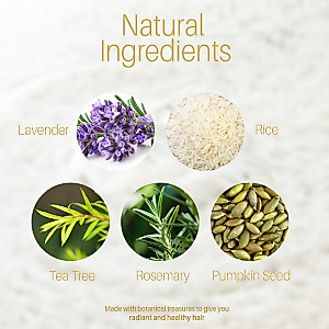 MYSTÉRE BEAUTÉ Rice Water Shampoo and Conditioner Set - Ultra-Nourishing Hair Care Set, Promotes Growth, Revitalizes Shine, and Shields from Damage - Infused with Essential Oils - 16 fl oz Each