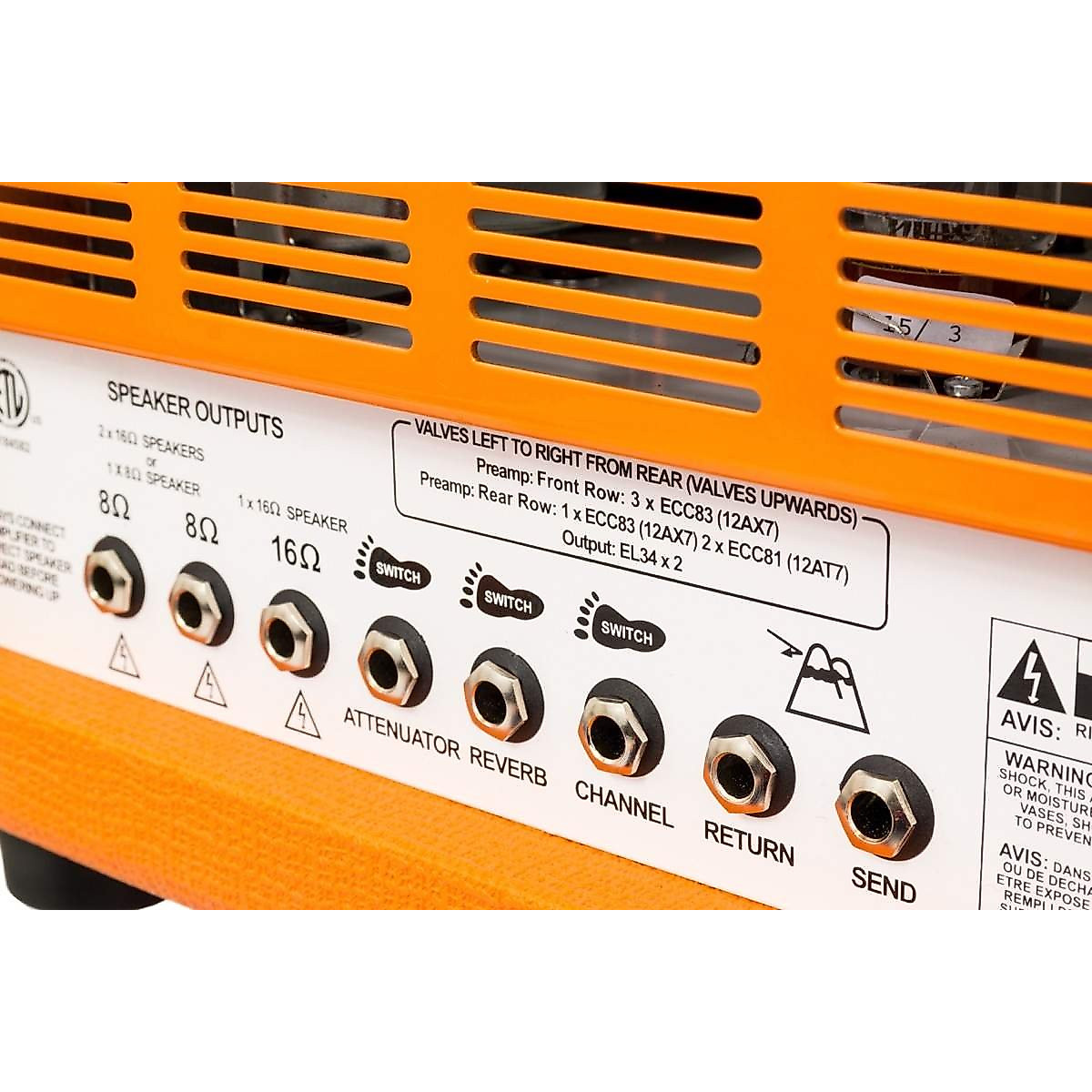 Orange Amps Rockerverb MKIII 100 Tube Guitar Amp Head (Orange)