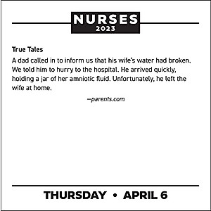 Nurses 2023 Day-to-Day Calendar: Jokes, Quotes, and Anecdotes