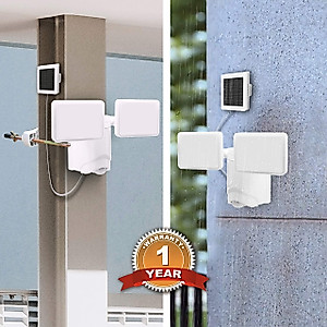 MKD Solar Outdoor Lights, LED Motion Sensor Outdoor Lights,10W/1200LM//5000K/IP44 Waterproof Solar Motion Lights Outdoor Solar Wall Lights Security Lights for Garden，Front Door, Backyard, Garage, Deck