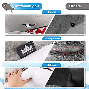 Craftsman Golf Shark Golf Club Driver Head Cover Headcover Plush Funny Golf Club Head Protector