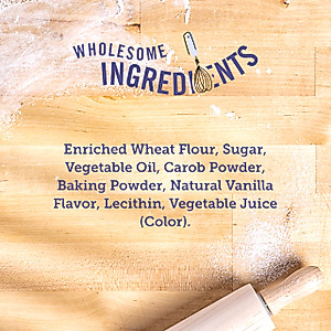 Three Dog Bakery Holiday Lick'n Crunch, Carob Cookie w/Red Crème, Vanilla Flavored Filling, Premium Treats for Dogs, 13 Ounces Each