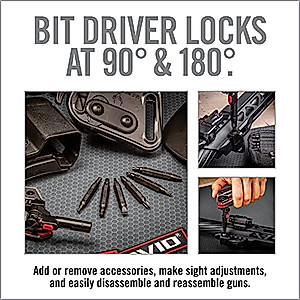 Real Avid Gun Tool Max, 37-in-1 Multitool for Gunsmithing, Includes Pliers, Wire Cutters, Knife Blade, Universal Choke Wrench, Bits, Wrenches & Sheath, Perfect EDC Tool for Hunting & Gun Owners black