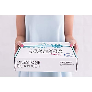 Baby Monthly Milestone Blanket, Cute Unicorn Design | Thick Fleece for New Mom | Newborn Baby Age Blanket for Girls | Photography Prop Background Blanket