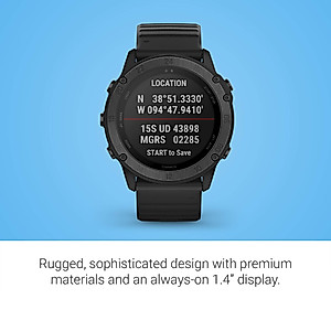 Garmin tactix Delta, Premium GPS Smartwatch with Specialized Tactical Features, Designed to Meet Military Standards