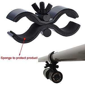 ABLEBRO Gun Scopes Airsoft Rifles Mount Helmet Camera Durable Quick Release Flashlight Mount for Long Gun Rifle High Profile Holder Torch Barrel Clamp Flexible fit for 12-40 mm Tube Scope Riser Mount