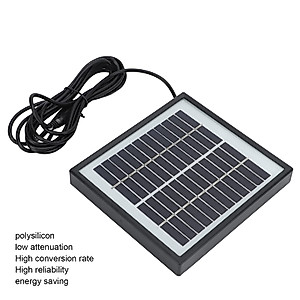2W 12V Solar Panel, Polysilicon Solar Panels Energy Saving with Frame for Planting for Automobile for Tourism