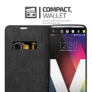 Cadorabo Book Case Compatible with LG V20 in Titanium Grey - with Magnetic Closure, Stand Function and Card Slot - Wallet Etui Cover Pouch PU Leather Flip
