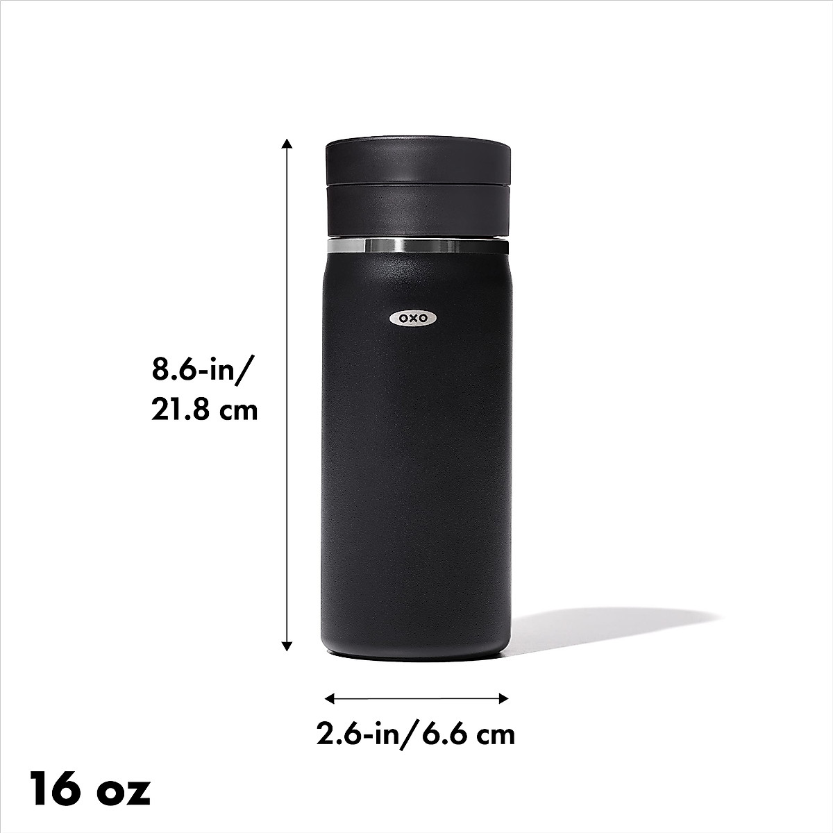 OXO Good Grips 16oz Travel Coffee Mug With Leakproof SimplyClean™ Lid - Onyx
