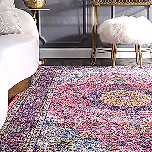 NuLOOM Verona Vintage Persian Area Rug, 4' x 6', Pink