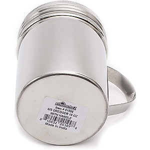 EHOMEA2Z Stainless Steel Dredge Shaker 10 Oz Ideal For Salt, Spice, Sugar, Flour (1, 10 oz With Handle)