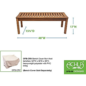Achla Designs Backless Bench, 4-Foot - OFB-08