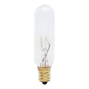 Feit Electric BP15T6-130 15-Watt T6 Tubular Incandescent Bulb with Candelabra Base, Clear, 2.9" L x 0.7" D