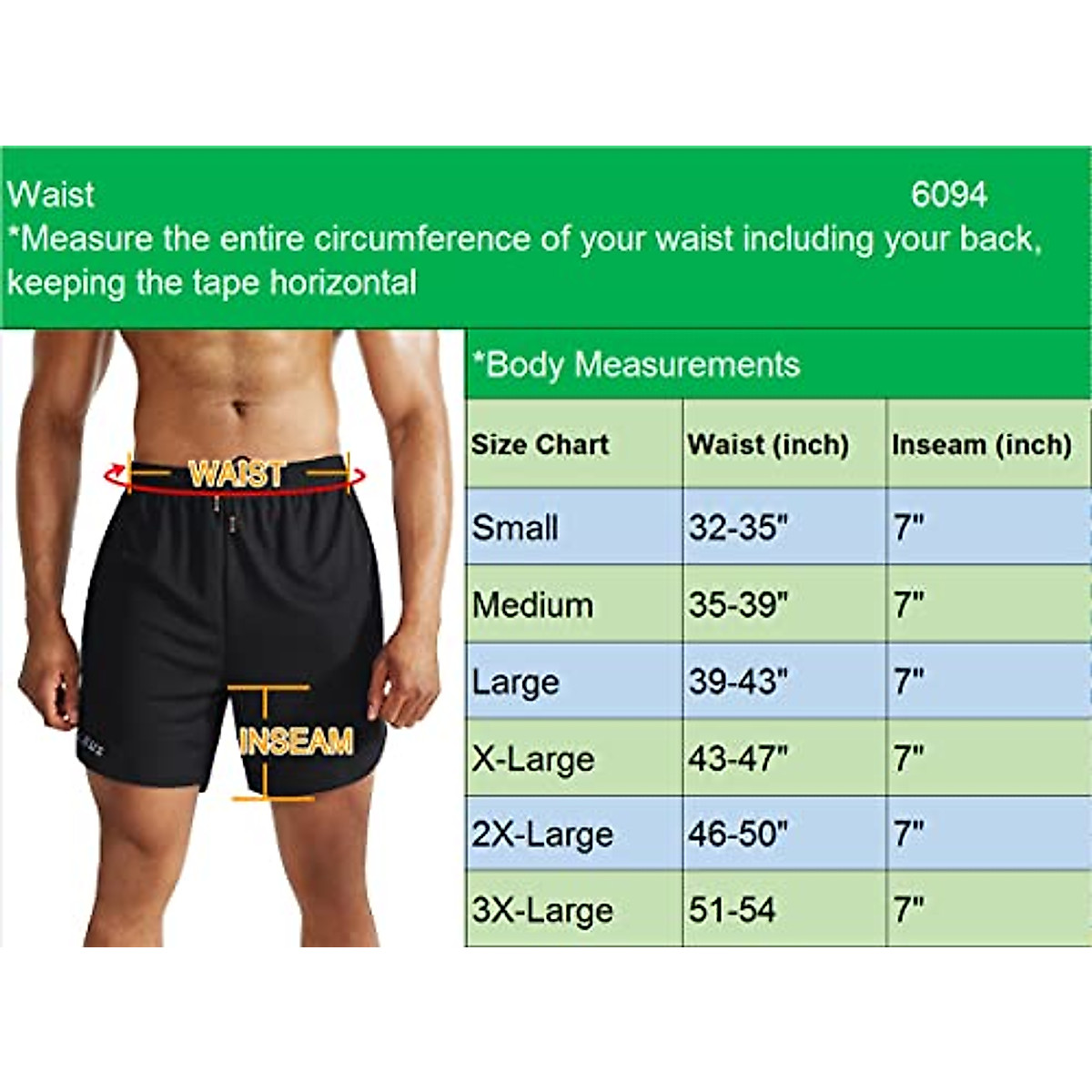 NELEUS Men's 2 in 1 Running Shorts with Liner,Dry Fit Mesh Gym Workout Shorts with Pockets,3 Pack,6094,Black/Grey/White,L