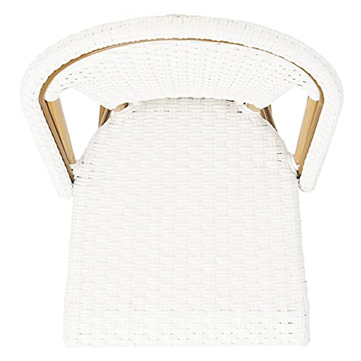 SAFAVIEH PAT4008C Outdoor Collection Ford White French Bistro 30-inch Bstro Bar Stool