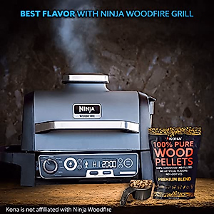 Kona 100% Apple Smoker Pellets, Intended for Ninja Woodfire Outdoor Grill, 2 lb Resealable Bag