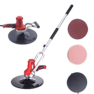 Electric Concrete Trowel Machine Wall Smoothing Polishing Machine with Extension Rod 110V Multi-function Sander Grinder Wall Plasterer Copper Motor 850W