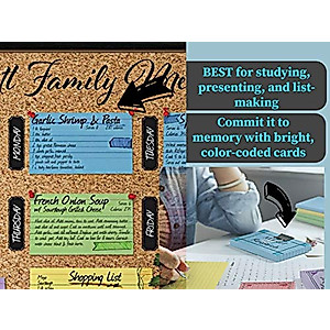 1InTheOffice Blue Index Cards 3x5 Ruled, Ruled Index Cards 3x5, Blue, 200/Cards