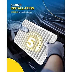 PHILTOP Engine Air Filter CA10171 Replacement for Camry 2007-2009 2.4L, Camry 2010-2017 2.5L, Venza 2009-2016 2.7L - Gas L4 Engine