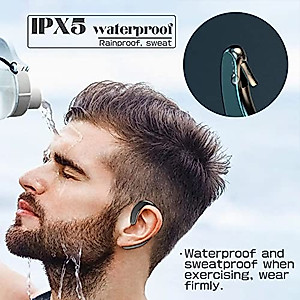 ESSONIO air Conduction Headphones Bluetooth Open Ear Headphones Open air Headphones IPX5 Waterproof Headphones
