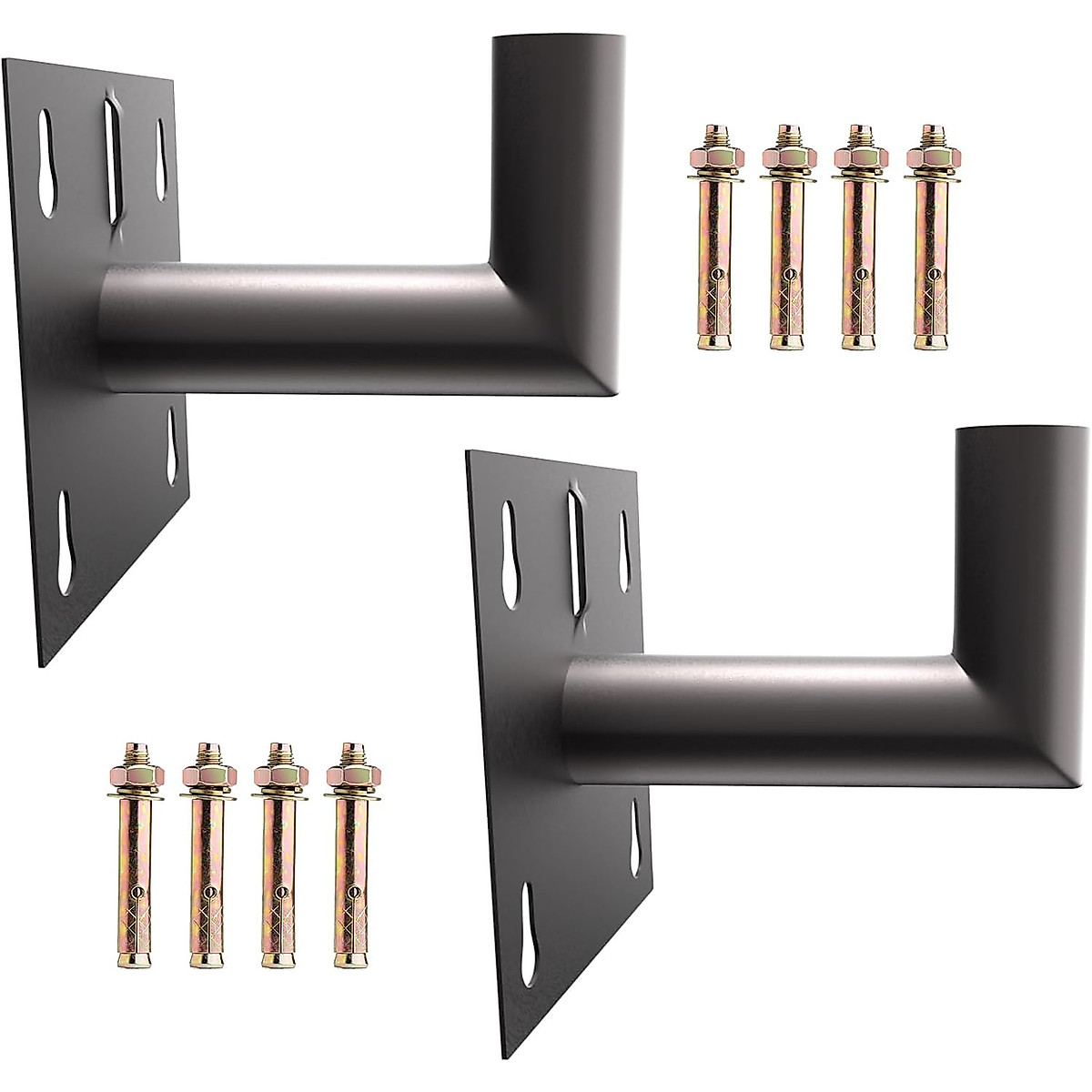 Lightdot Parking Lot Light Wall Mount Bracket 90 Degree, Aluminum Extension Mounting Pole