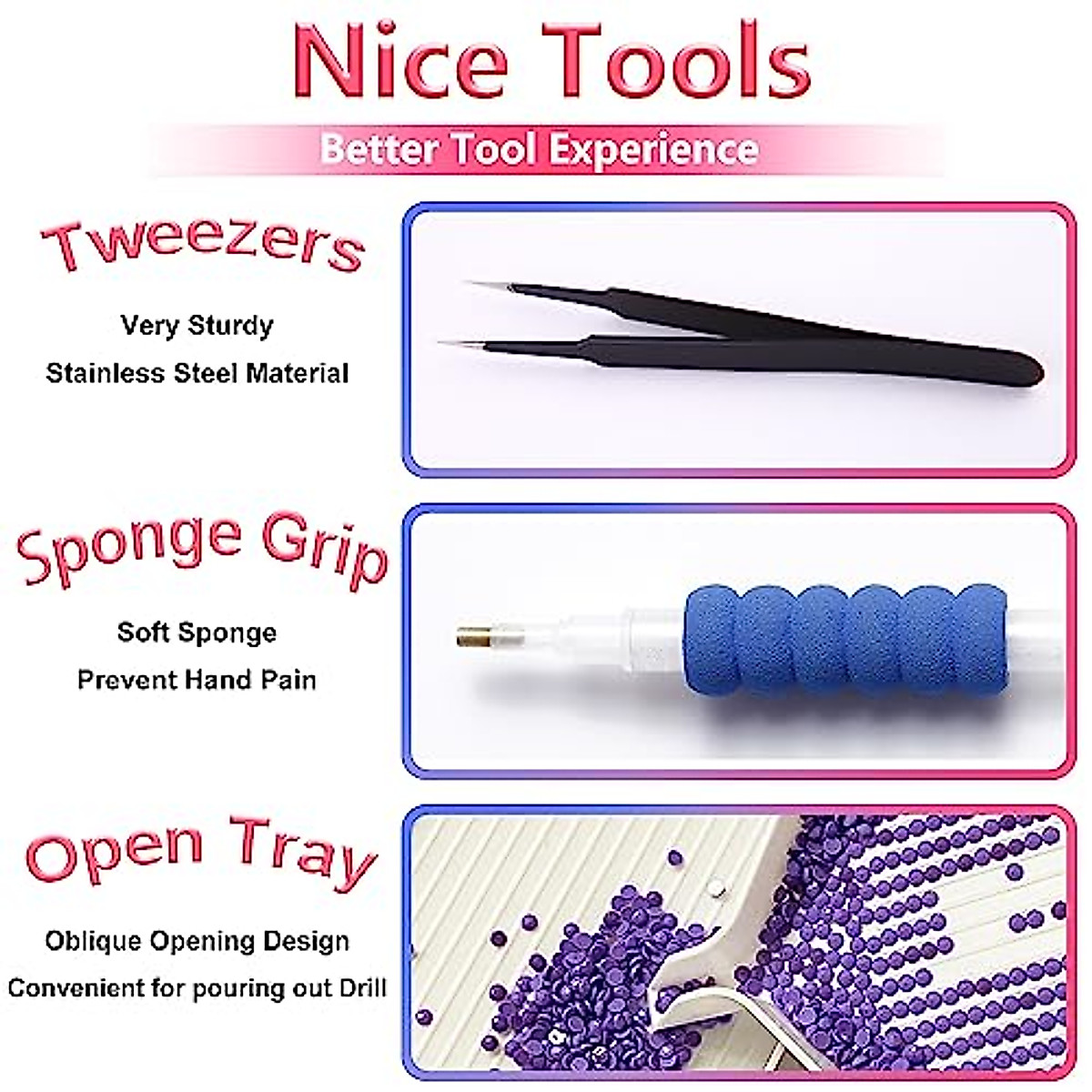 Huacan Wolf Diamond Painting Kits, Diamond Painting Kits for Adults Full Square Drill, 5D Diamond Art, Animals Diamond Painting Kit for Beginner Home Wall Decor 11.8x15.7in/30x40cm