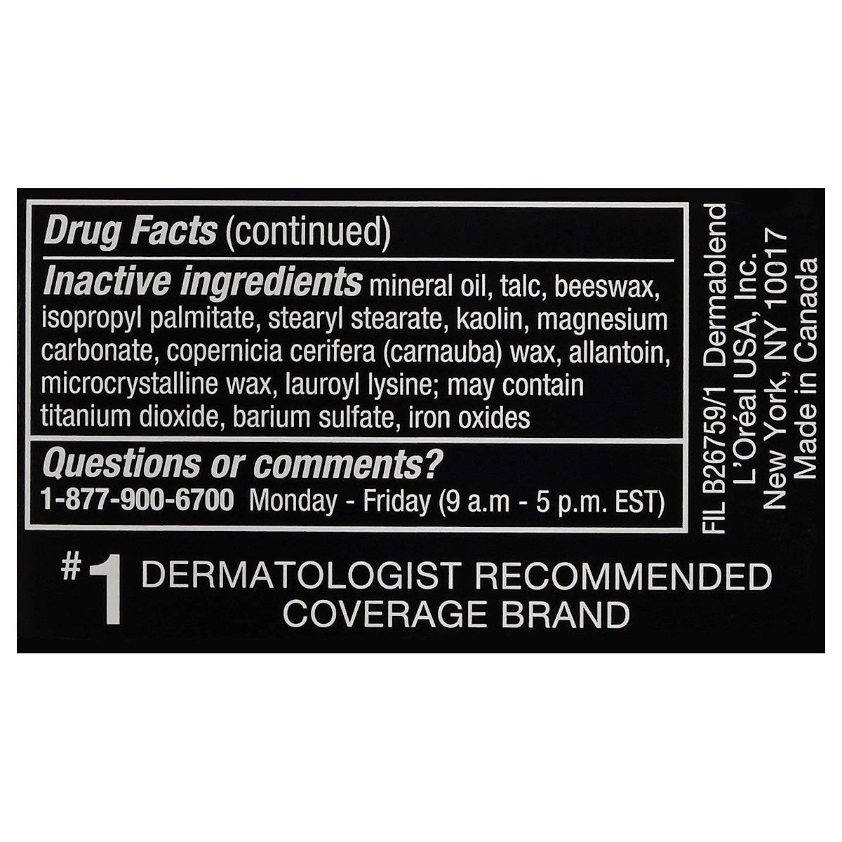 Dermablend Cover Creme High Coverage Foundation with SPF 30, 0C Pale Ivory, 1 Oz.