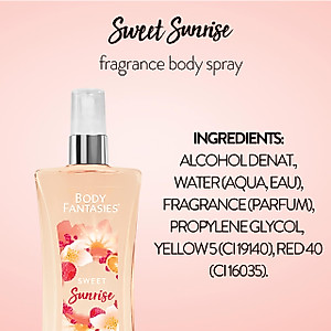 Body Fantasies Signature Fragrance Body Spray, Sweet Sunrise Fantasy, 8 Fluid Ounce