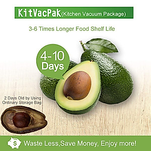 KitVacPak 100 Quart 10X13 Vacuum Food Sealer Bags with BPA Free and Heavy Duty,Commercial Grade Vacuum Sealer Freezer Bags Compatible with Any Type Vacuum Sealer