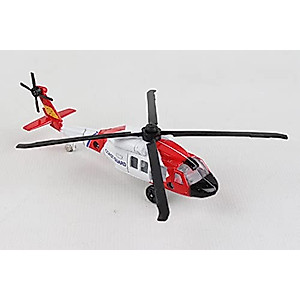 Daron Worldwide Trading Runway24 Coast Guard Helicopter, Black, Red