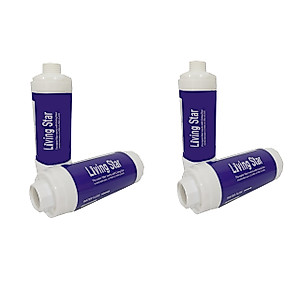 LivingStar Toilet Bidet Seat Water Filter (4 cartridges)