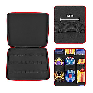 Brappo Hard Portable Toy Organizer Compatible Hot Wheels Cars and Matchbox Cars,Holds 27 Hot Wheels children's toy cars.(Box Only)