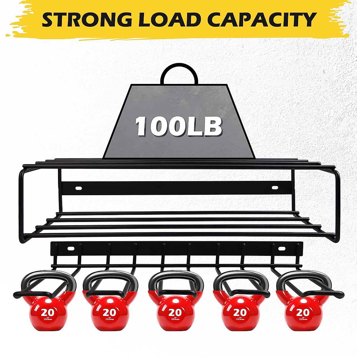 YIKBIK Power Tool Organizer, Garage Tool Organizers and Storage, Drill Holder Wall Mount, Heavy Duty Metal Tool Shelf, Utility Storage Rack for Cordless Drill Charging Station Screwdriver