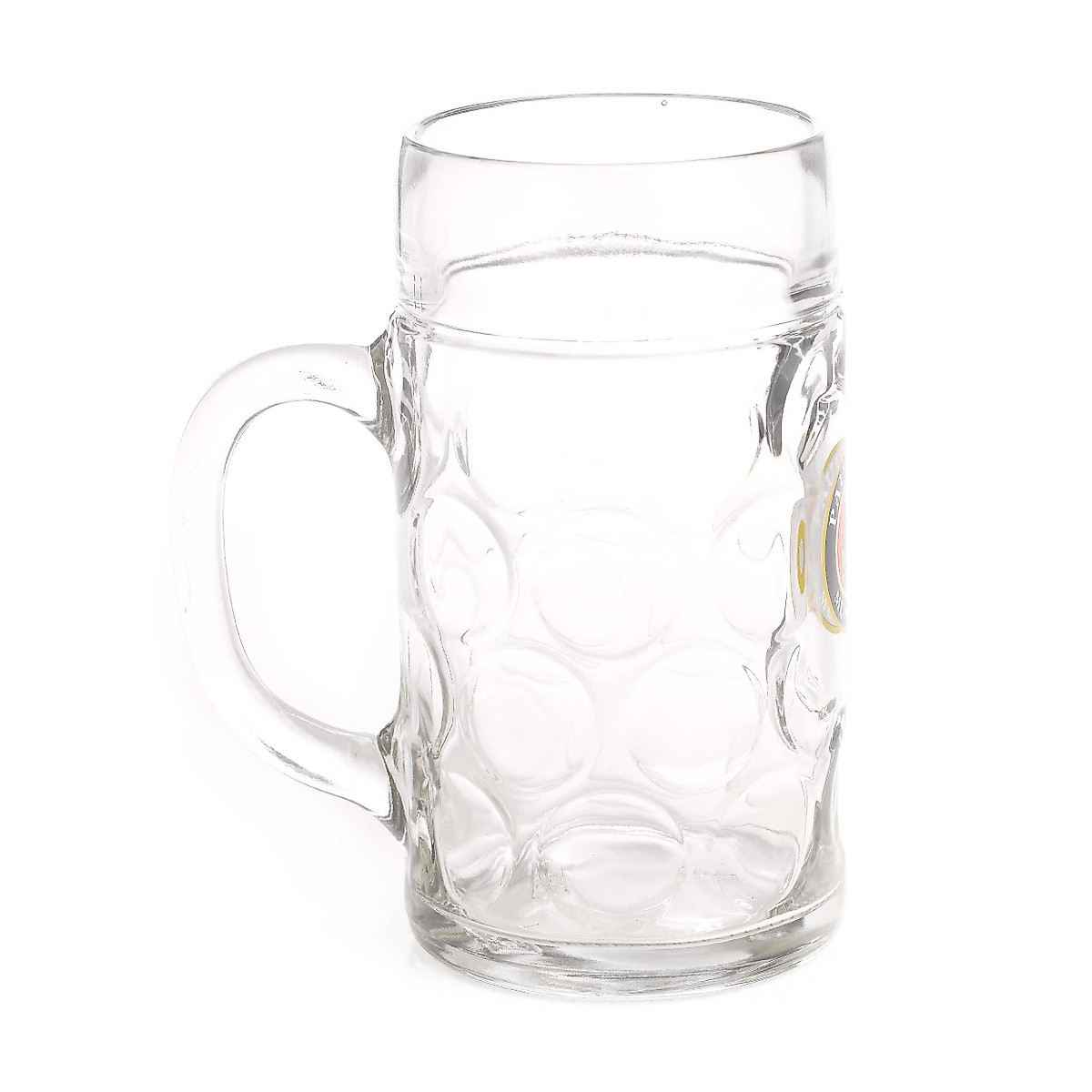 Paulaner Dimpled Isar Beer Mug - 1 Liter Mass Krug