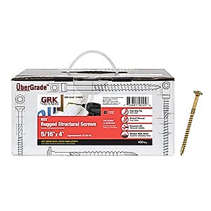 GRK FASTENERS 10225 10225 RSS 5/16" x 4" SCREWS 400CT