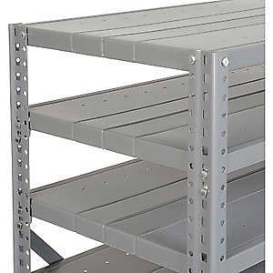 Global Industrial Open Bin Shelving Without Bins, 13 Shelves, 36x18x73