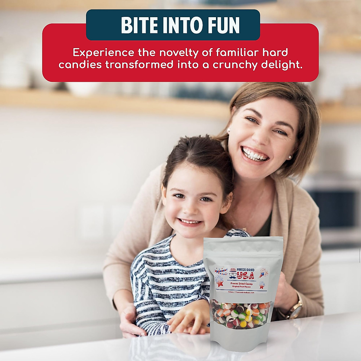 Crunchy Freeze-Dried Skittles Candy – Original Fruit Flavored Hard Candy Variety Pack – Hard Candy Bulk Pack Perfect for Snacking & Dessert Topping (8 oz) – Colorful, Fun, Gluten-Free Mixed Candy